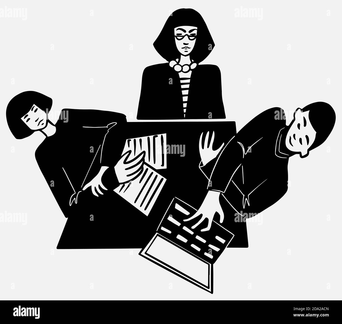 Project group students Black and White Stock Photos & Images - Alamy