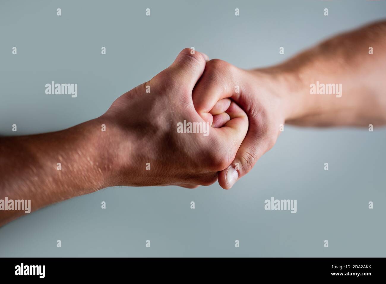 Two hands, isolated arm, helping hand of a friend. Handshake, arms ...