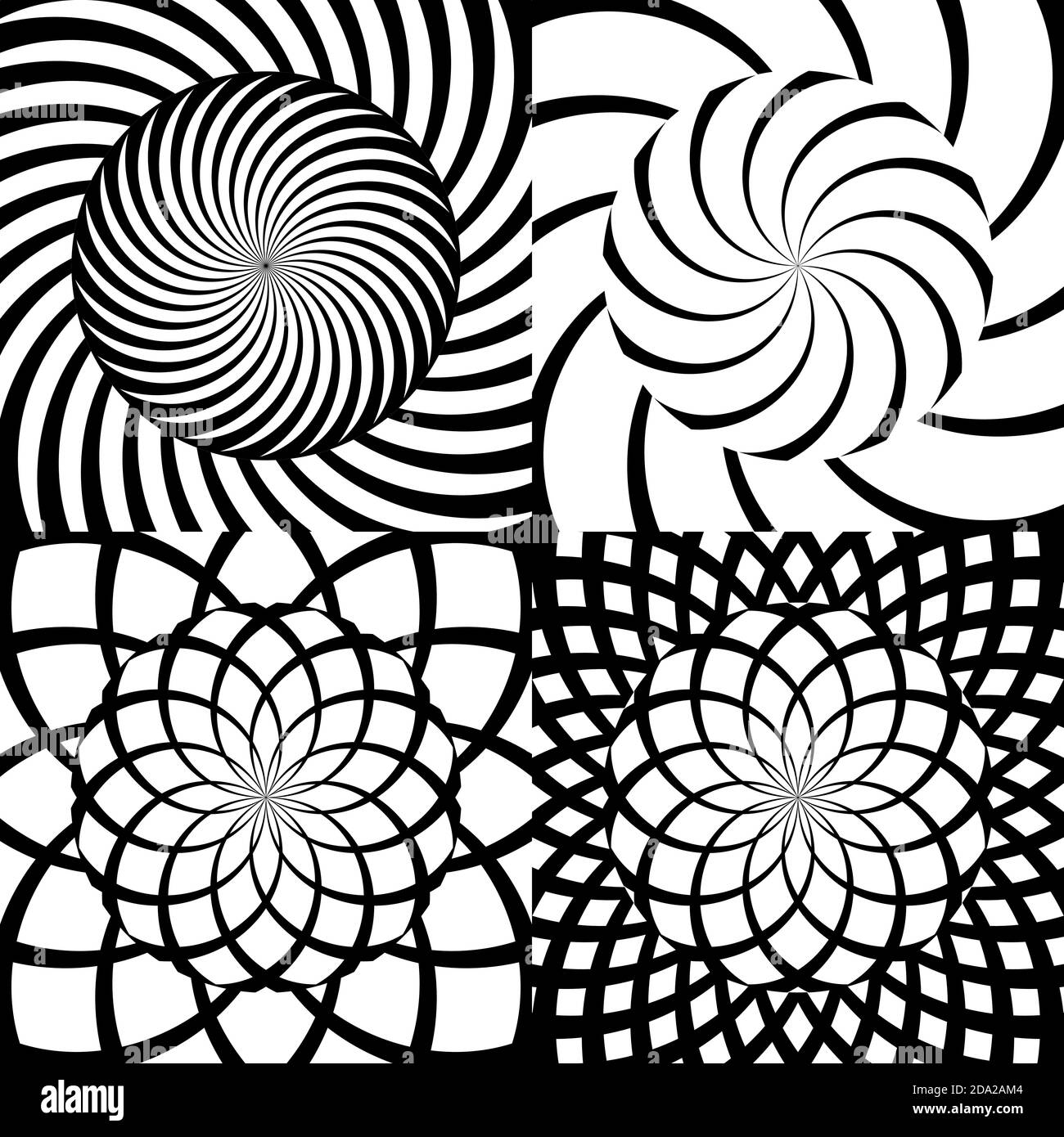 Swirling psychedelic patterns Stock Vector Images - Alamy