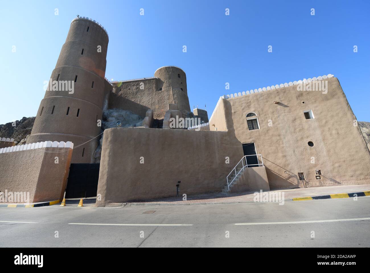 Al Mirani fort in old Muscat, Oman Stock Photo - Alamy