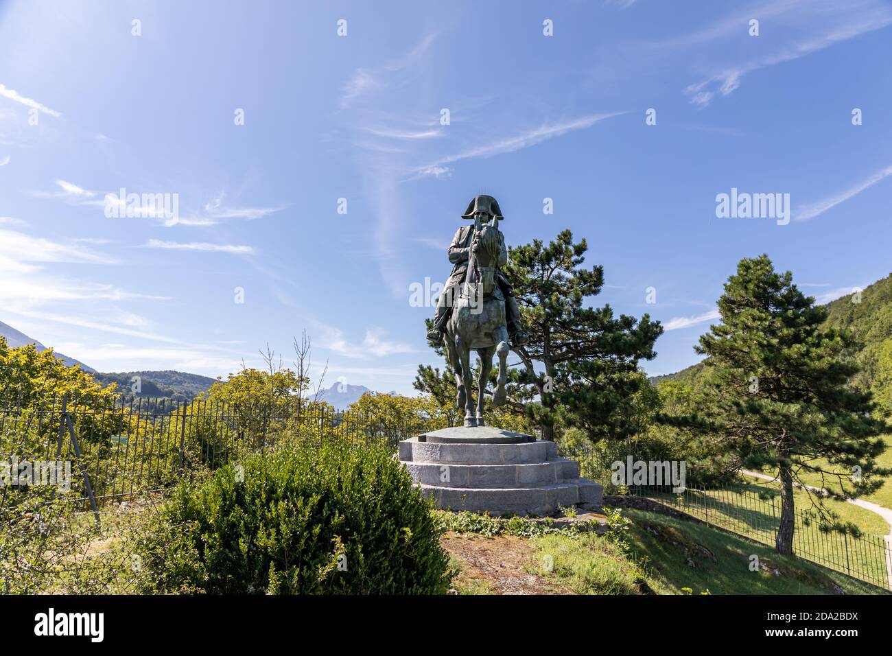 Laffrey, Isere, France (Near Grenoble) - Statue of Napoleon Stock Photo ...