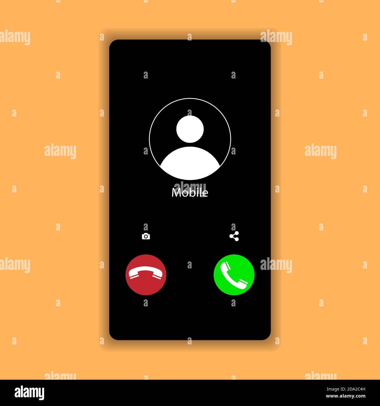 Mobile call screen template. Call screen smartphone interface mockup ... Mobile call screen template. Call screen smartphone interface mockup ...