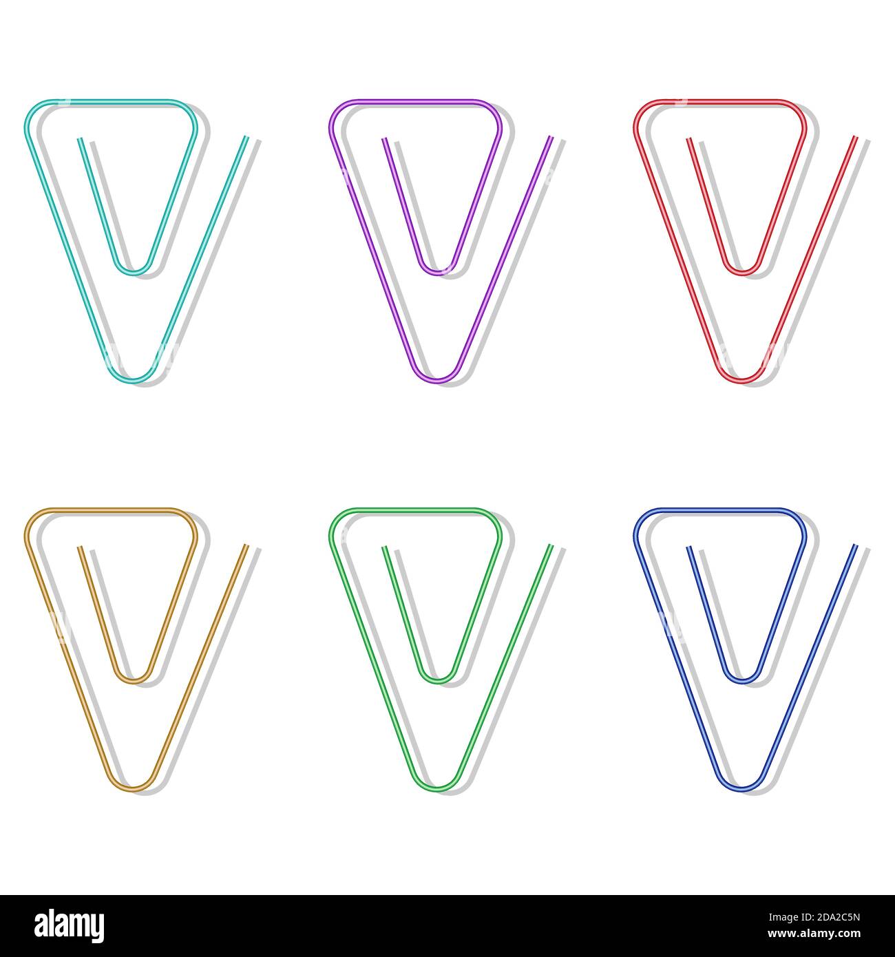 Triangle Paper Clip Vector