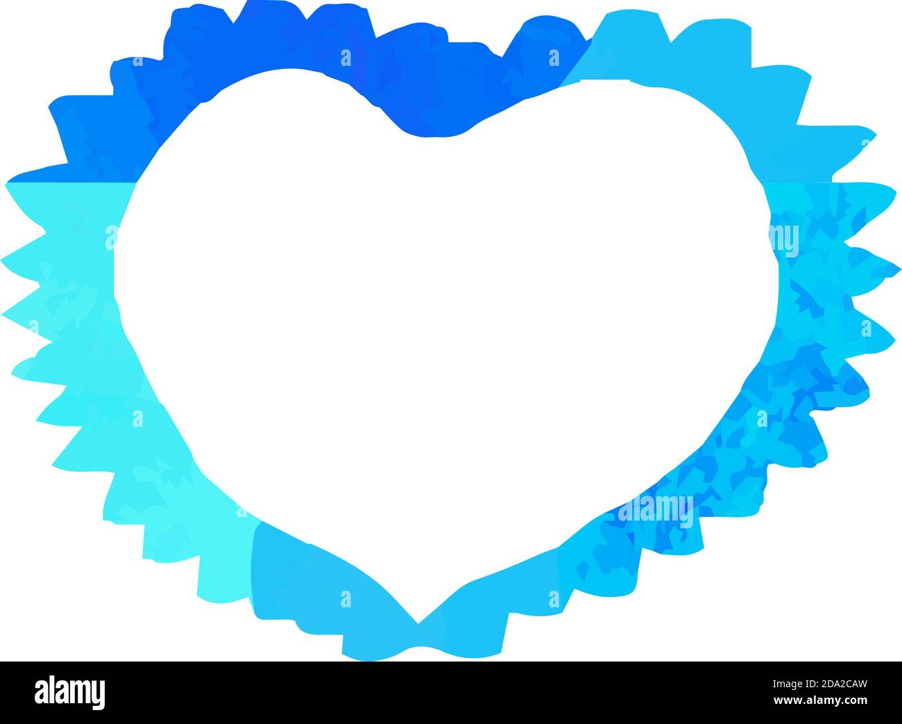 This is a illustration of Cold Watercolor-like handwriting Cute heart ...