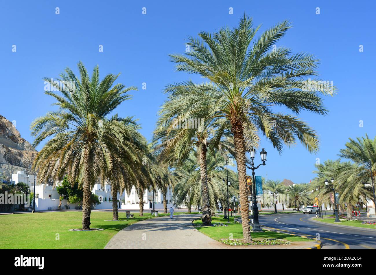 Beautiful gardens in old Muscat, Oman Stock Photo - Alamy