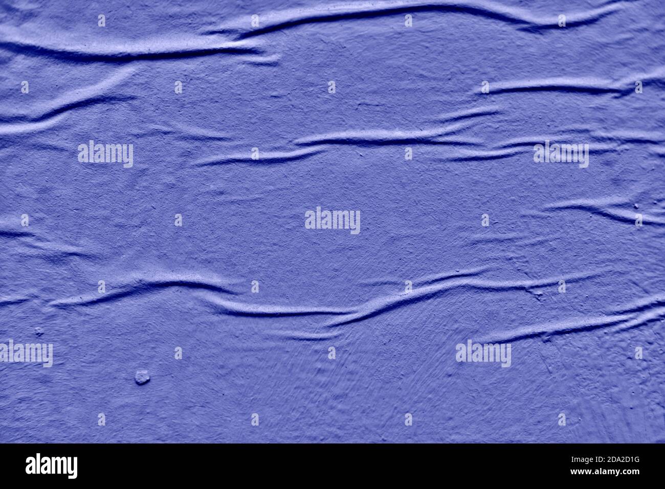 Wall background with bloated paint and swollen blue wallpaper Stock ...