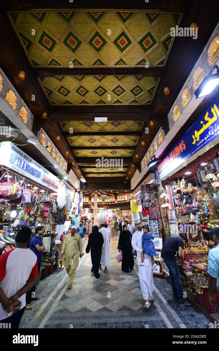 The vibrant souq in Mutrah, Oman Stock Photo - Alamy