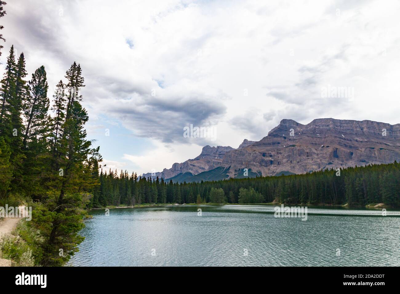 Johnson Lake - Banff National Park, Banff, Alberta, Canada Stock Photo ...
