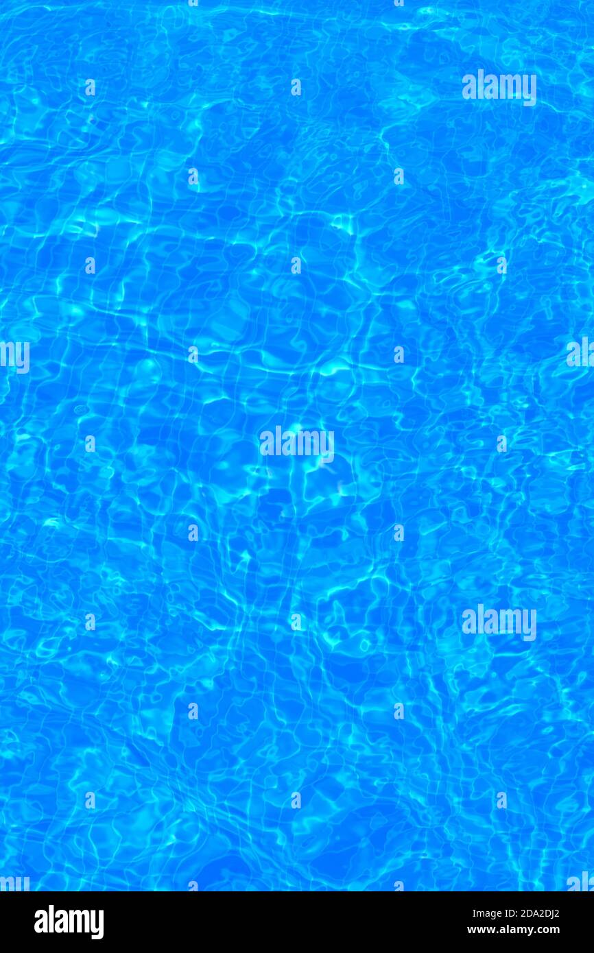 The background of the water in the pool is blue, azure texture Stock ...