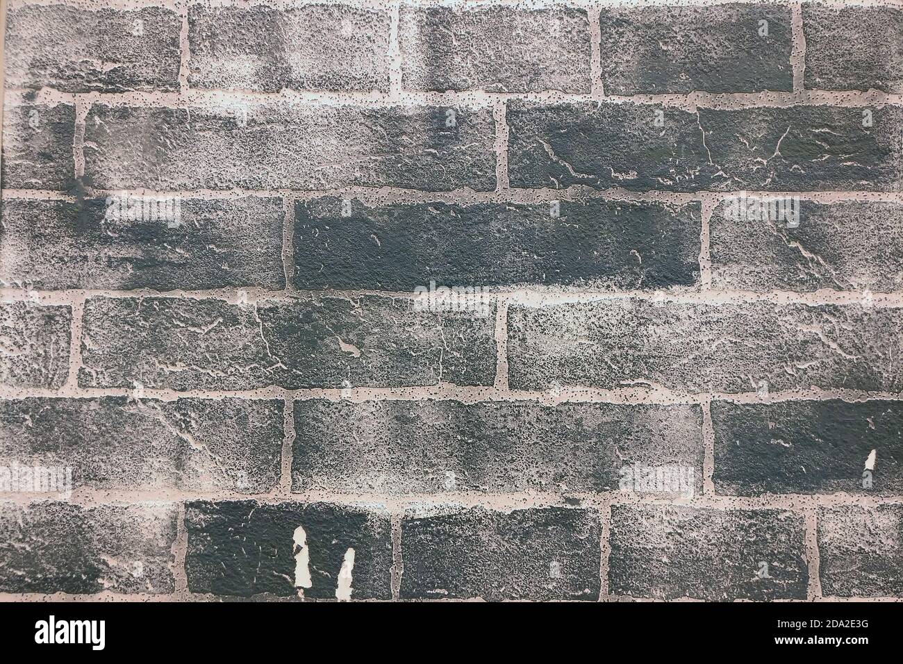 Texture of painted black brickwork, close-up background Stock Photo - Alamy