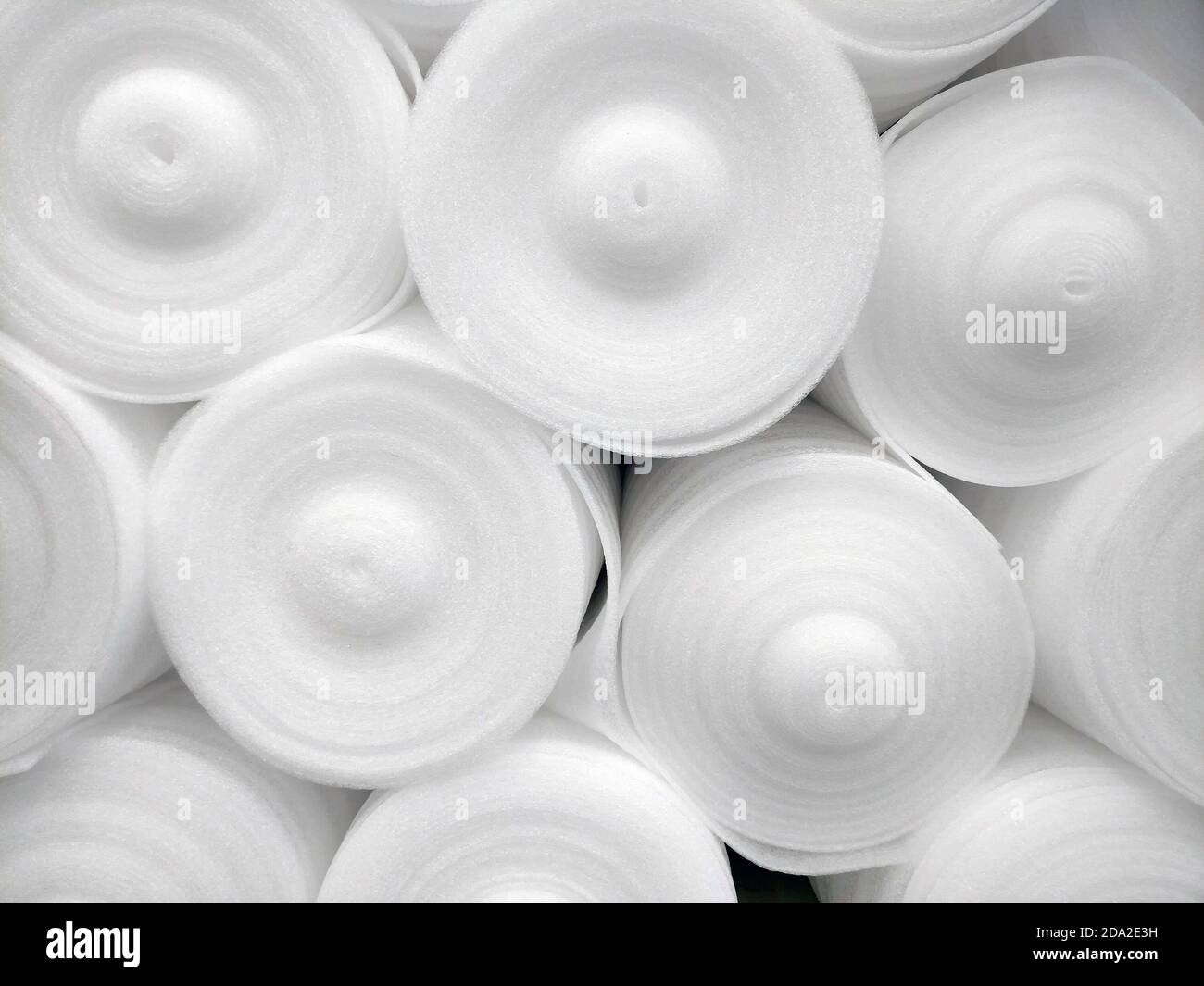 Texture of polyethylene foam in rolls for laminate substrate, white ...