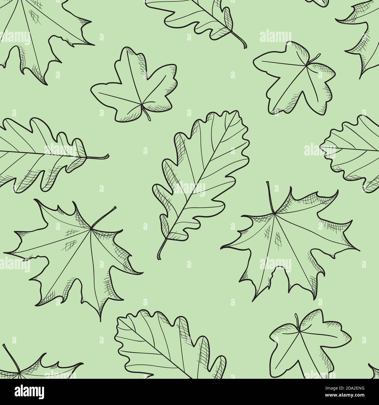 Green Leaf Background Repeating