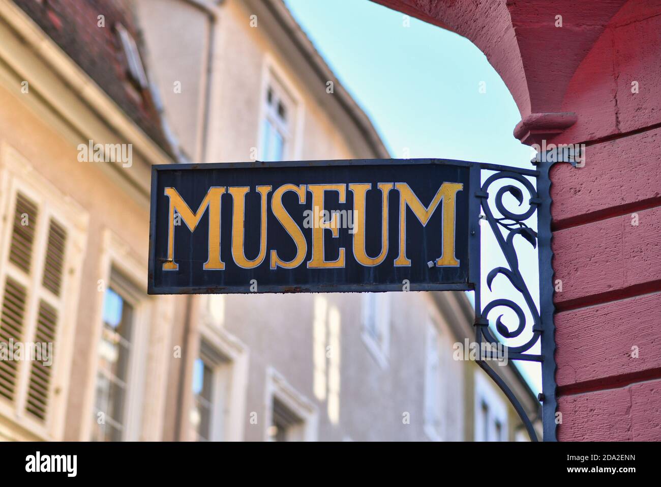 Information sign board museum hi-res stock photography and images - Alamy