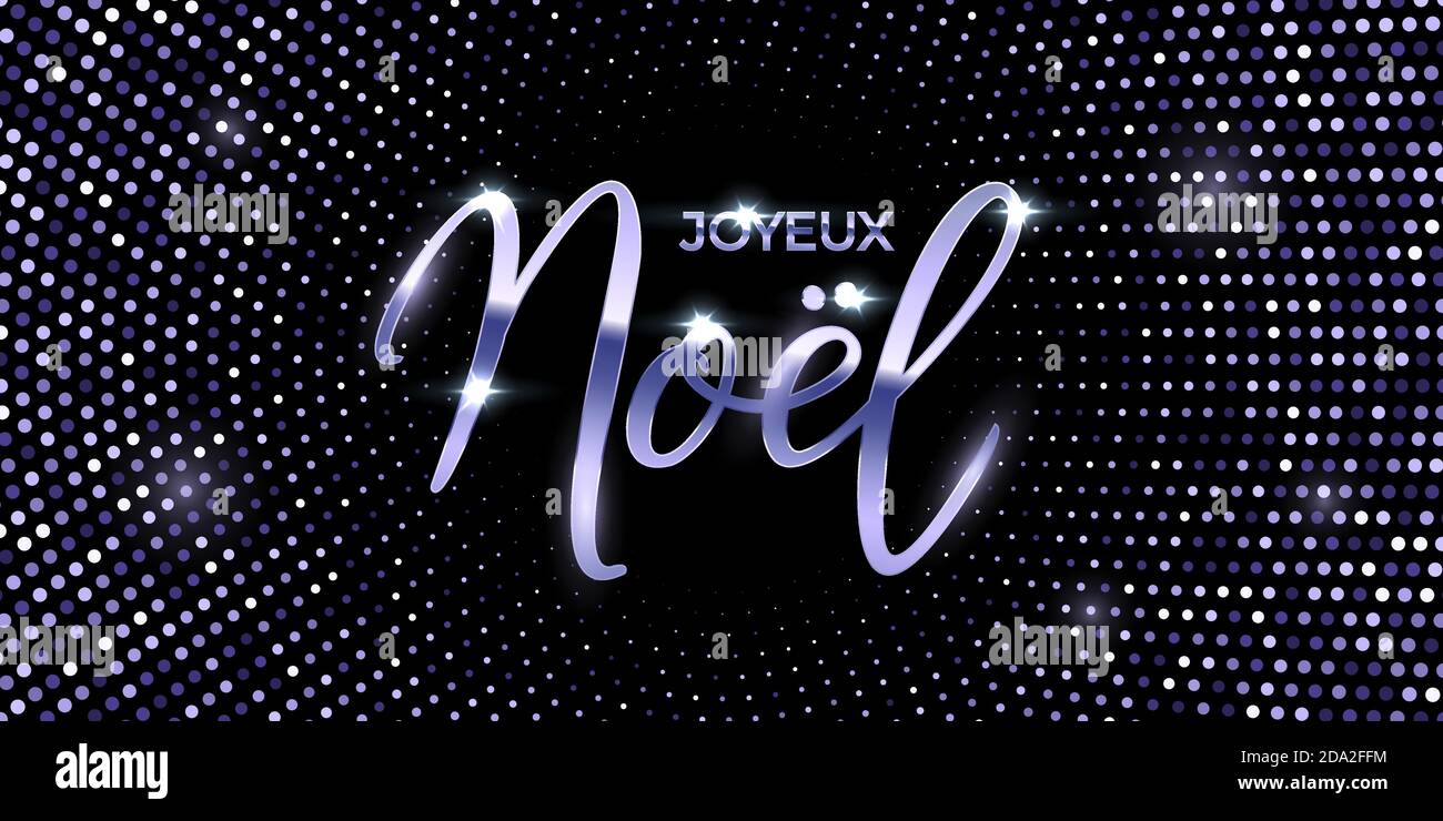 French Christmas luxury design card template with halftone background ...