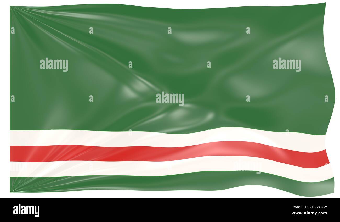 3d Illustration of a Waving Flag of Chechen Republic of Ichkeria Stock ...