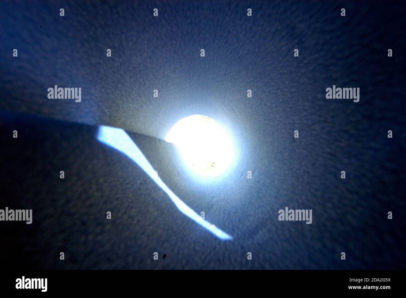 circle of light, blue, visual effects with light and shadow Stock Photo ...