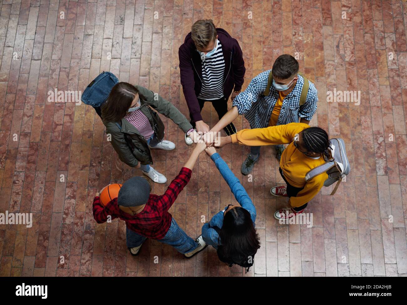 Top view studying students college hi-res stock photography and images ...