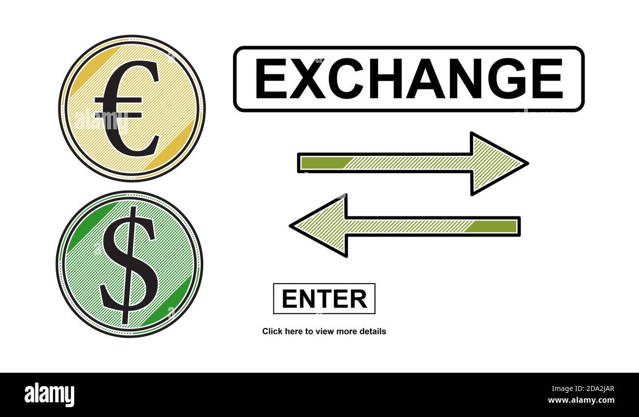 Illustration of an exchange concept Stock Photo - Alamy