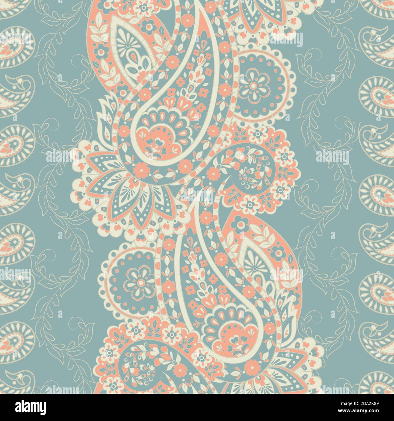 Vintage paisley illustration Stock Vector Images - Alamy