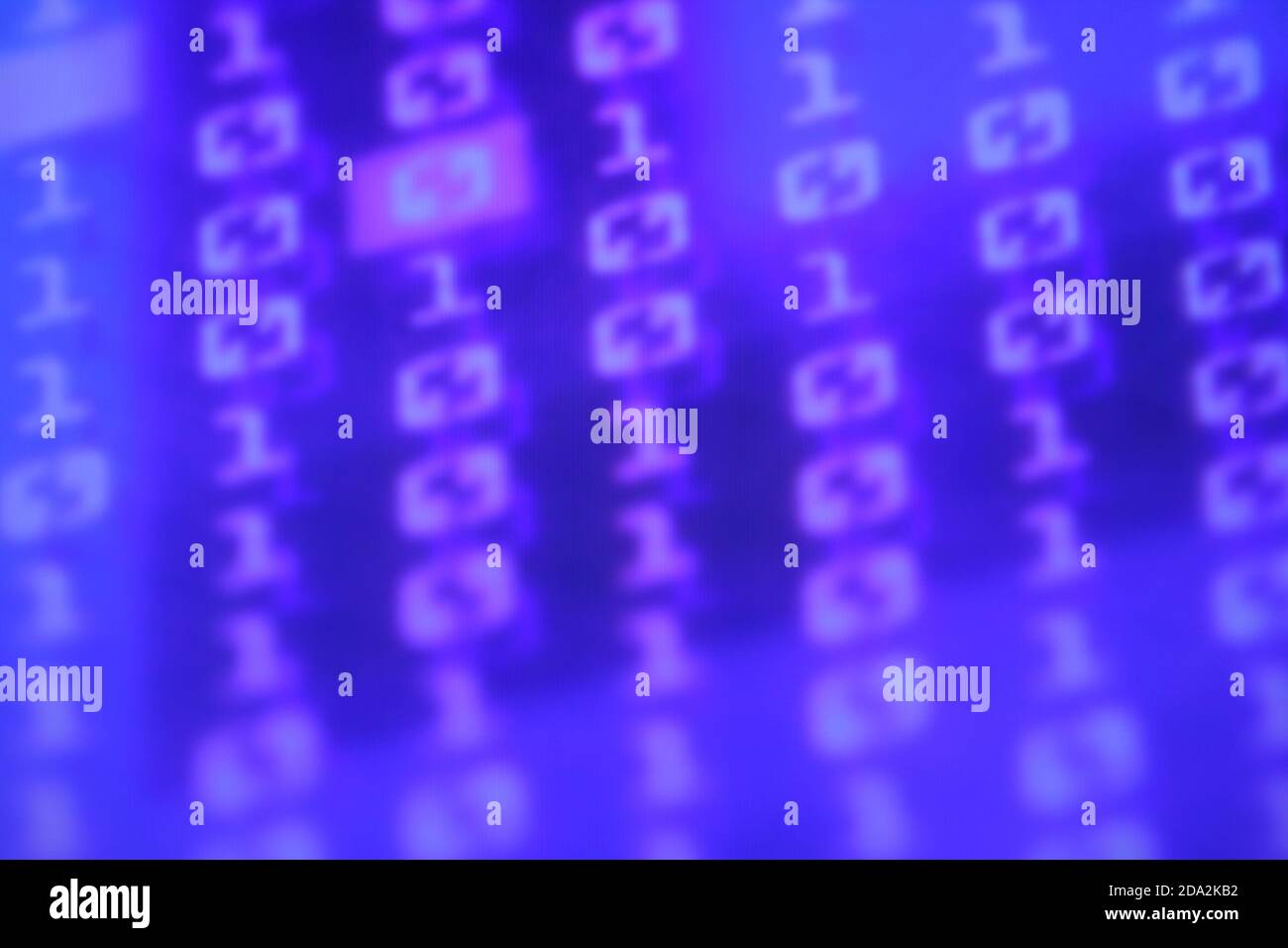 Illustration of blurry cool looking code numbers - copy space Stock ...