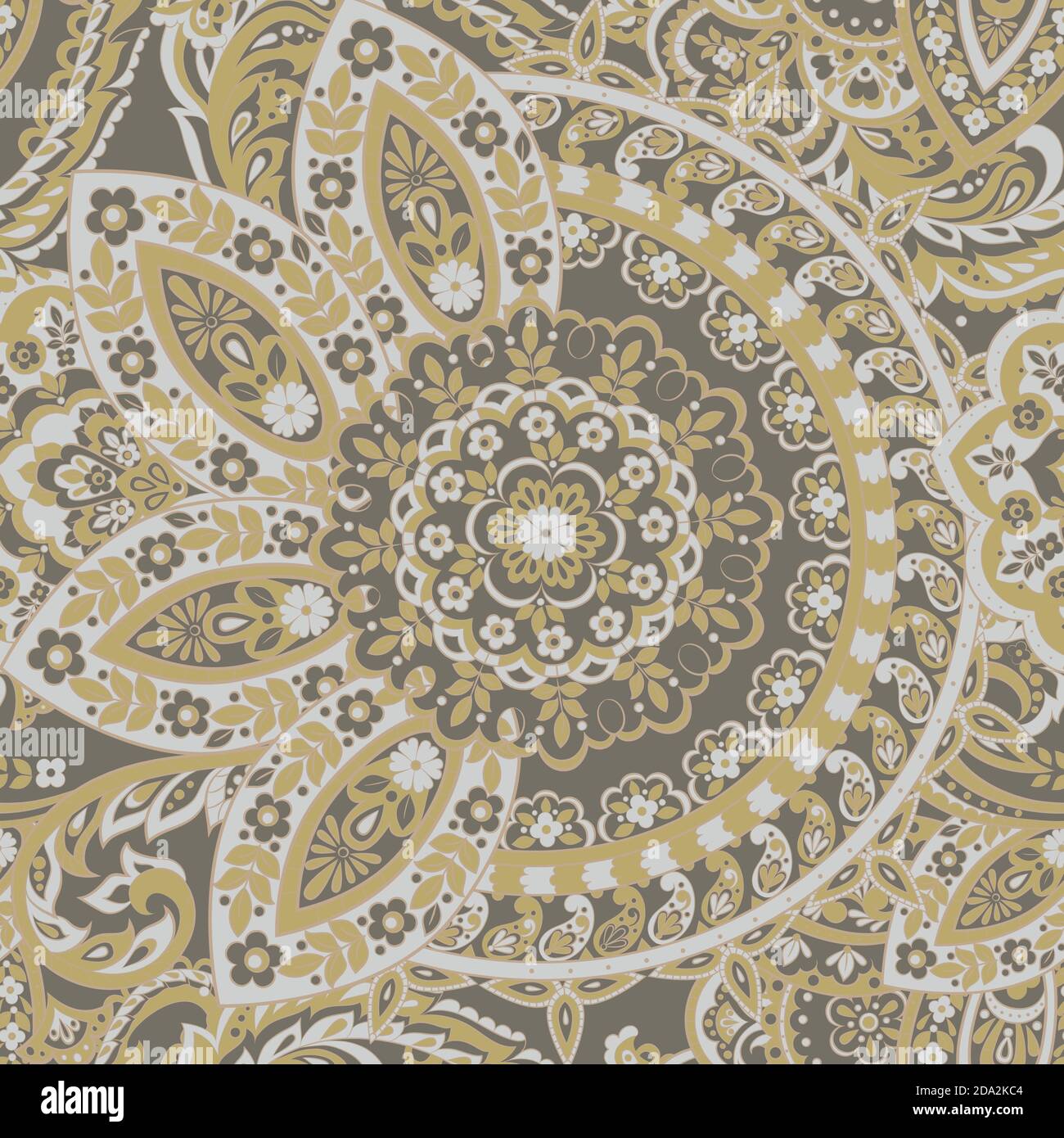 Damask seamless floral pattern Stock Vector Image & Art - Alamy