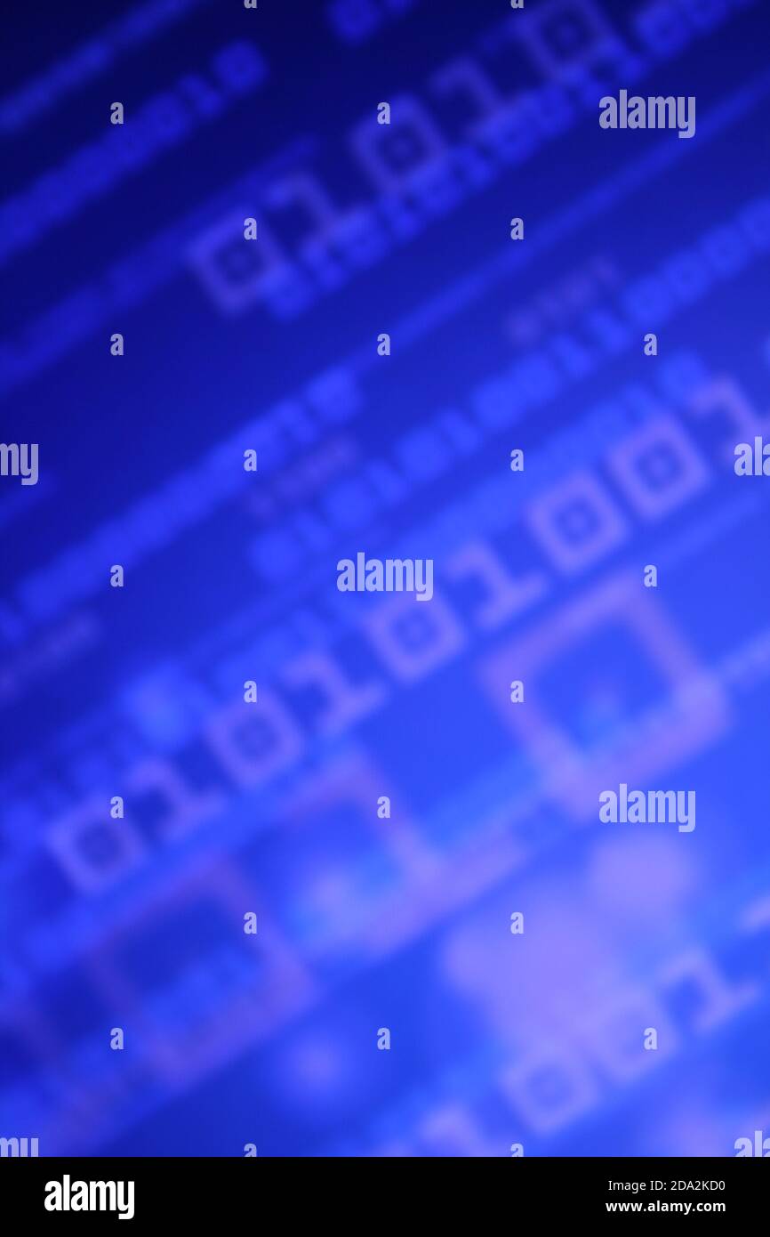 Illustration of blurry cool looking code numbers - copy space Stock ...
