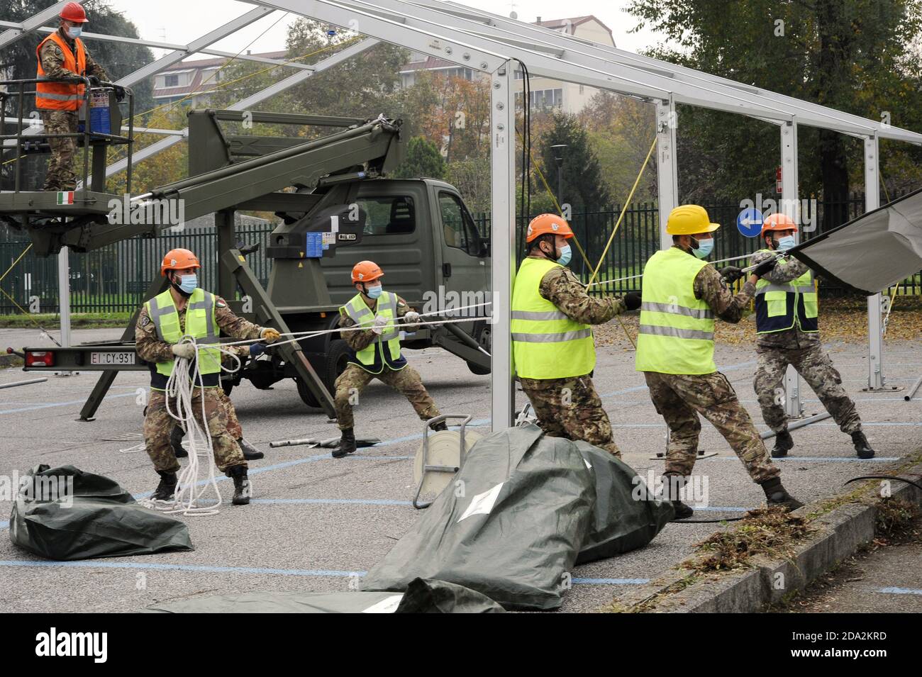 Milan, November 2020, Italian Army, units of NRDC (NATO Rapid ...