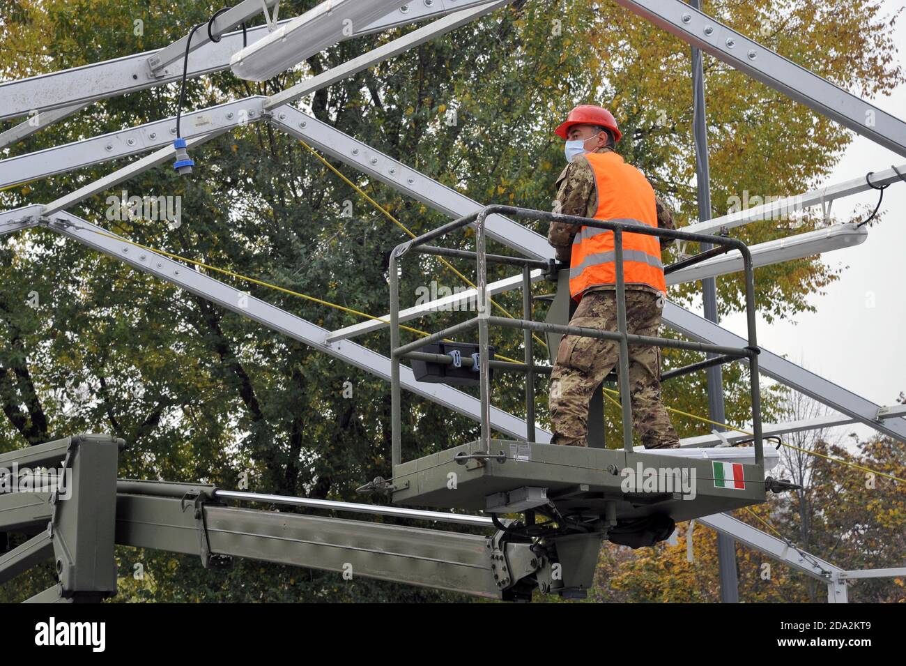 Milan, November 2020, Italian Army, units of NRDC (NATO Rapid ...