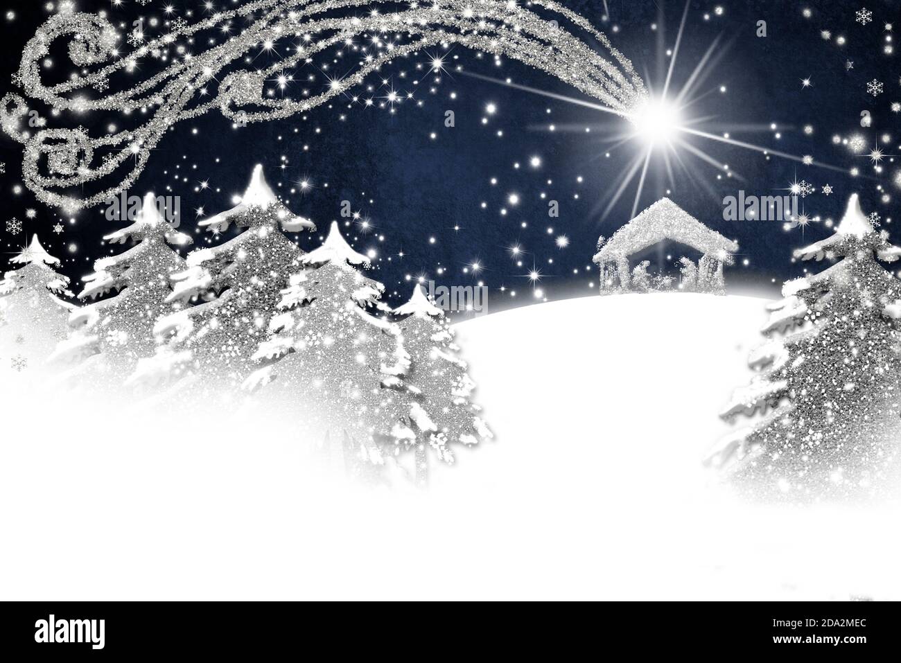 Christmas Nativity Scene greetings cards, abstract simple freehand ...