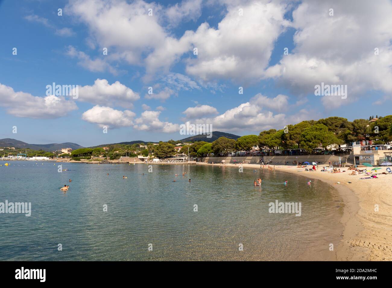 02 SEP 2019 - Les Issambres, Var, France - San Peire beach Stock Photo ...
