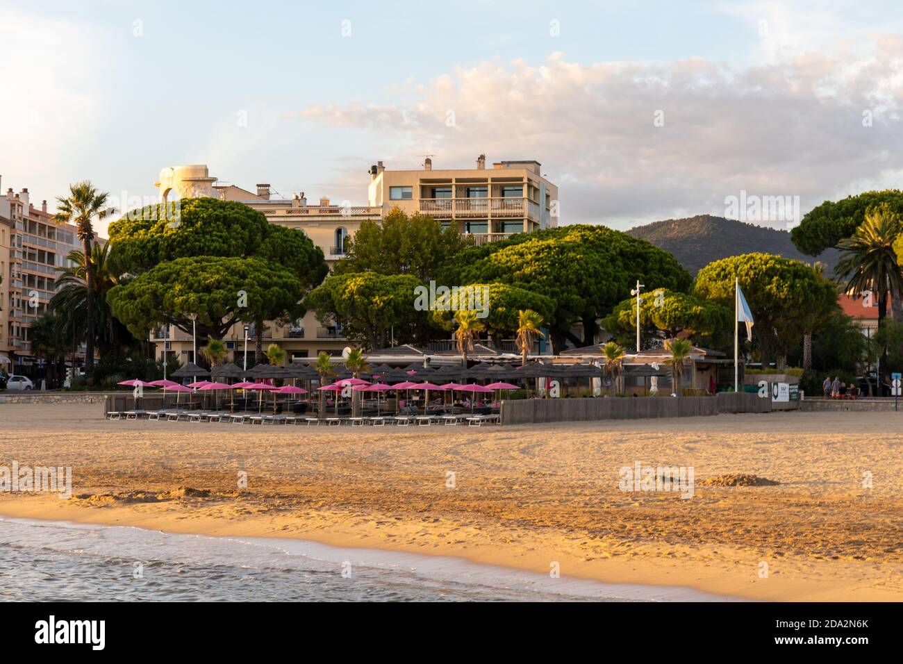 Sainte Maxime, Var, France - The beach Stock Photo - Alamy