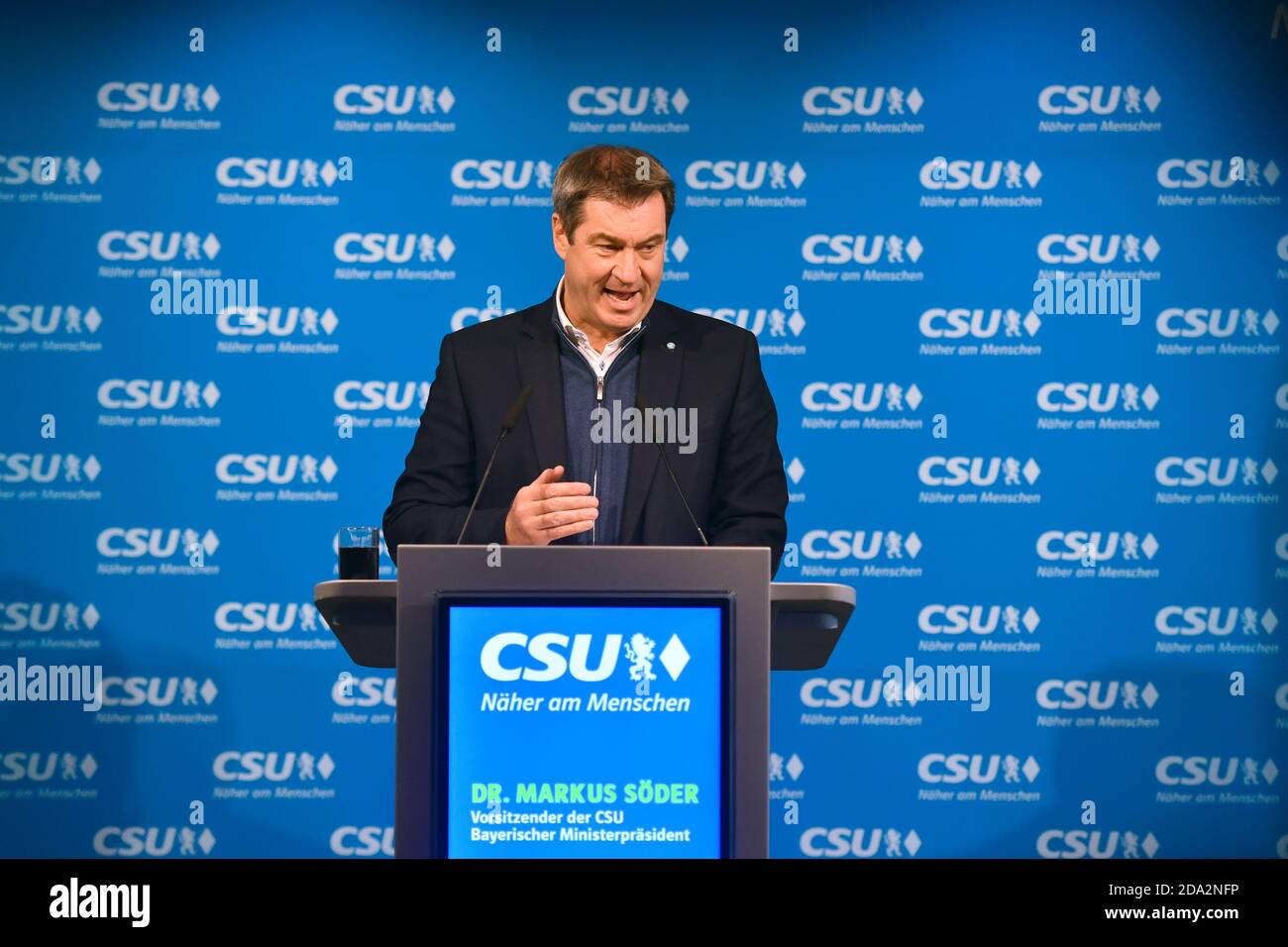 Markus SOEDER (Prime Minister of Bavaria and CSU Chairman), at the ...