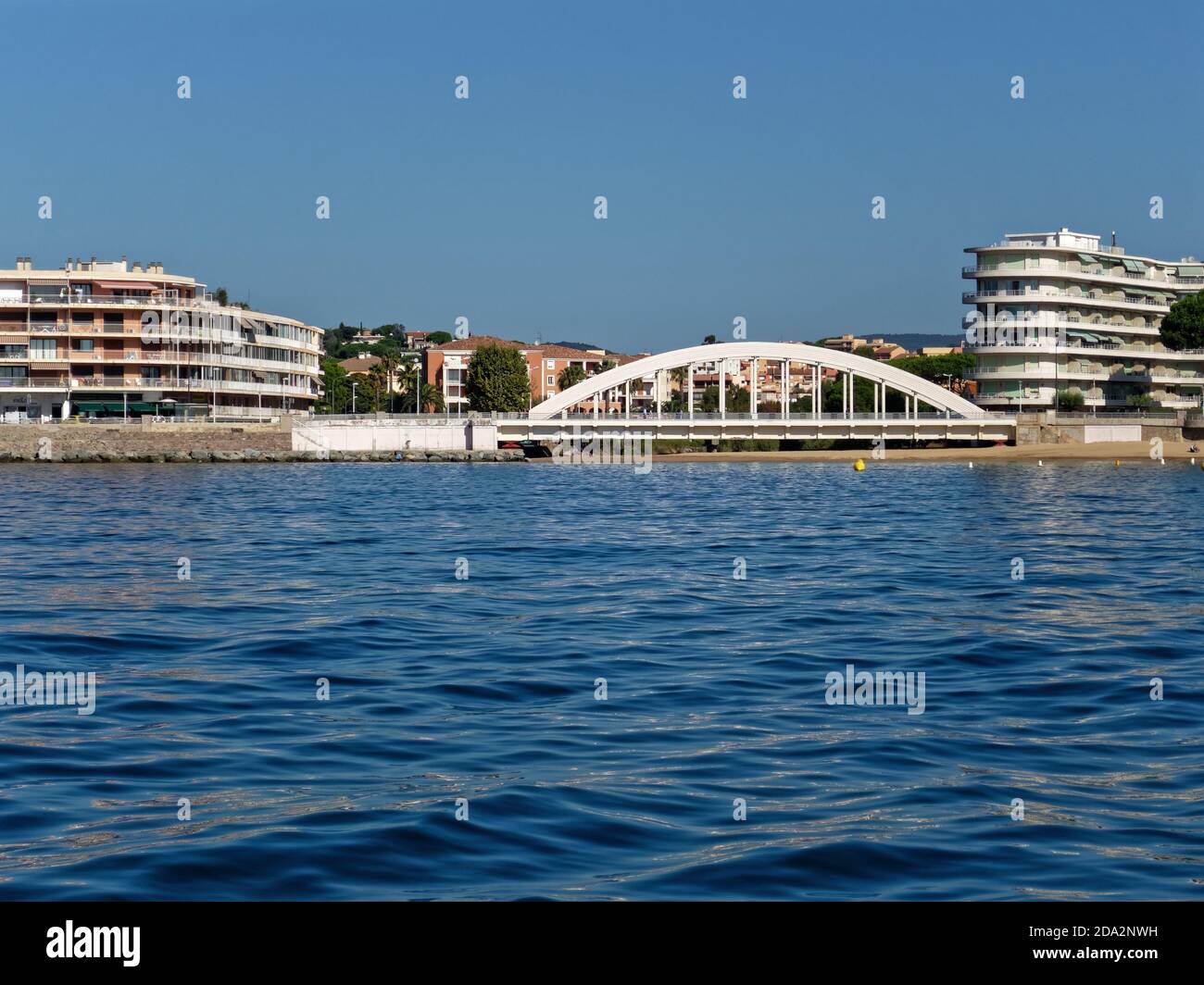 Sainte Maxime famous bridge - French Riviera - France Stock Photo - Alamy