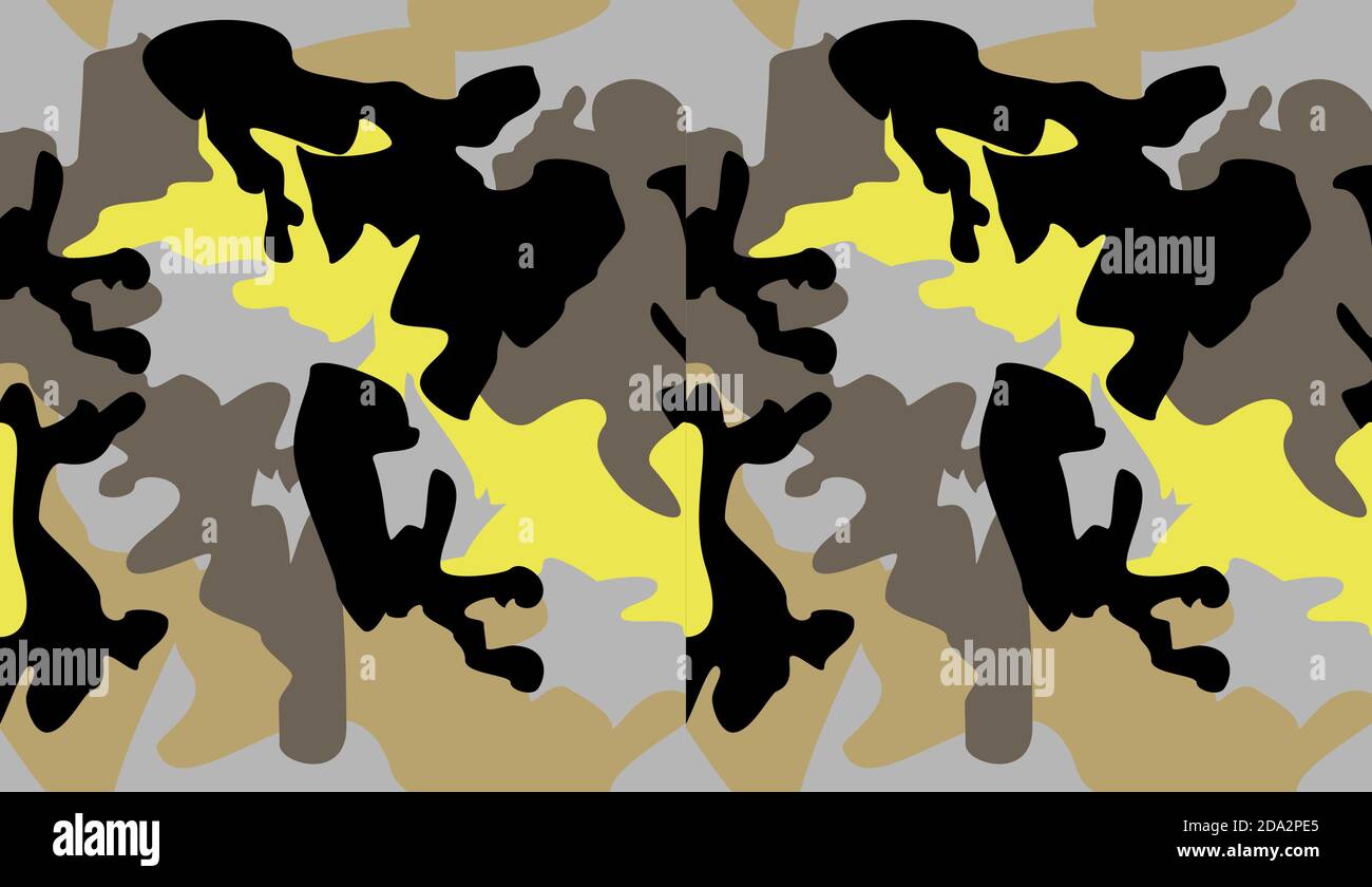 Seamless camouflage pattern background vector. Fashion clothing style ...