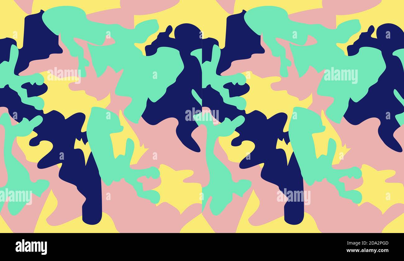 Pink And Green Camo Background