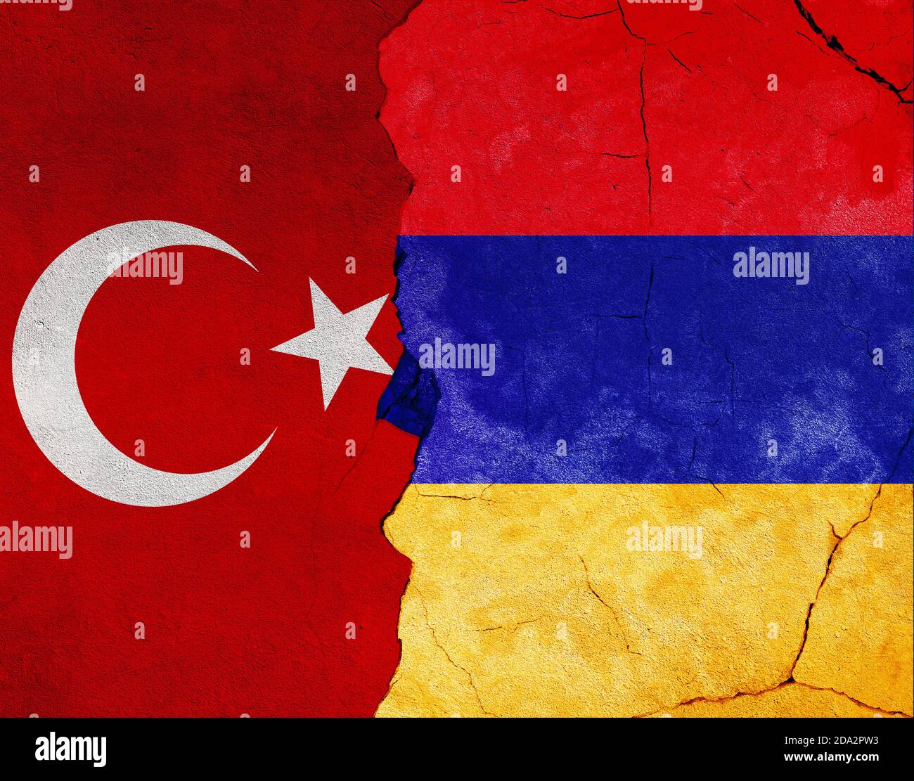 Turkish and Armenia Flag, Flag Design Study Stock Photo - Alamy