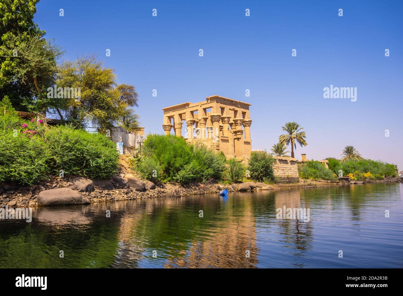 Beautiful shot of the Trajan's Kiosk Aswan in Egypt Stock Photo - Alamy