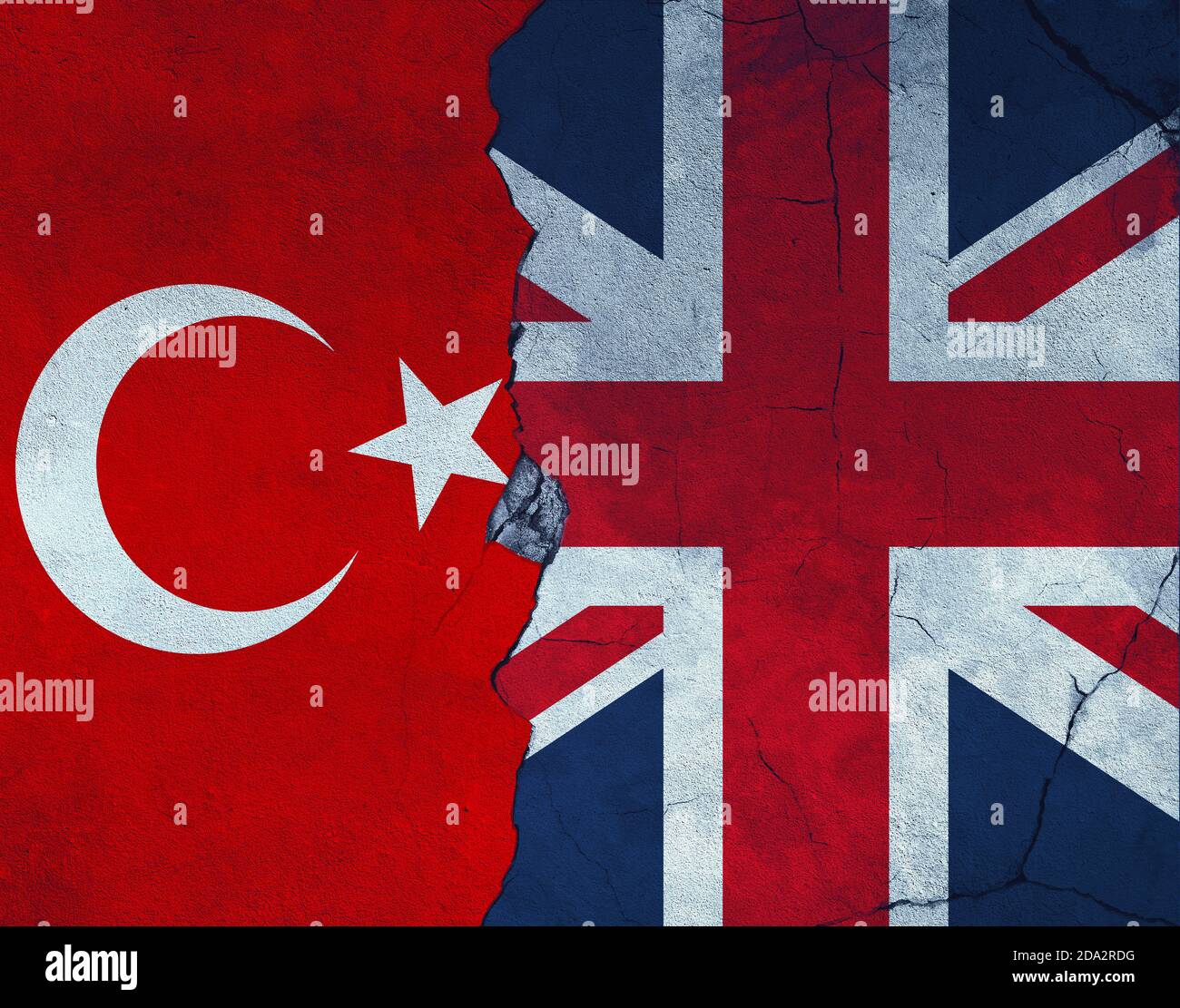 Turkish and england Flag, Flag Design Study Stock Photo - Alamy