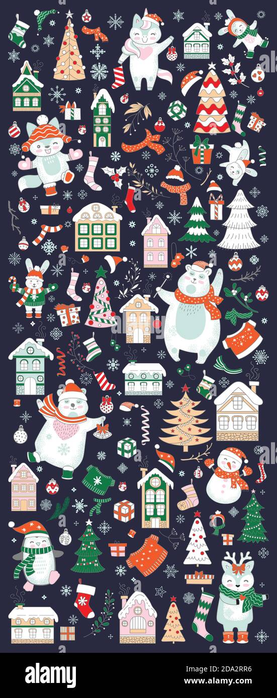 Christmas graphic design elements Stock Vector Images - Alamy