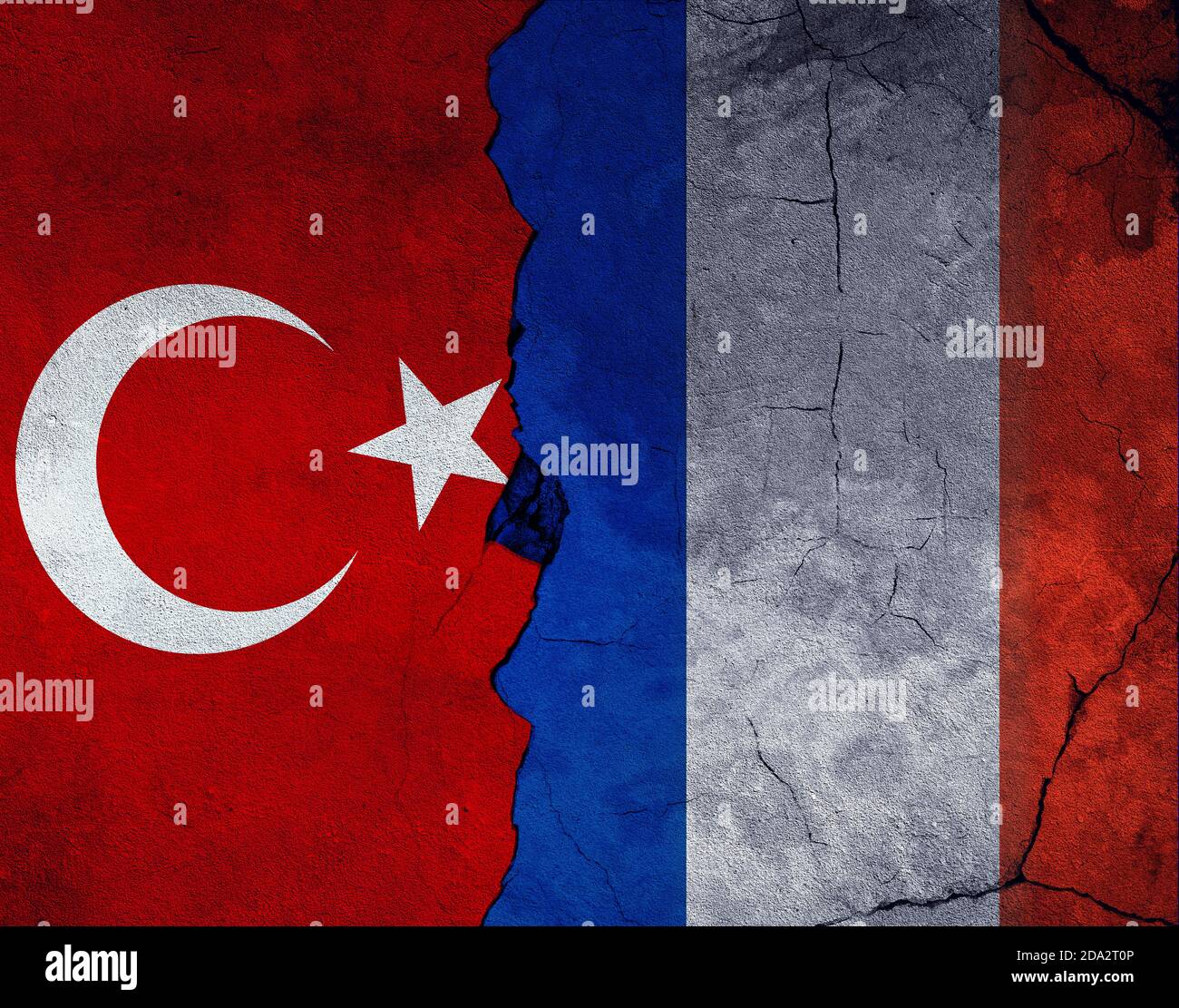 Turkish and france Flag, Flag Design Study Stock Photo - Alamy