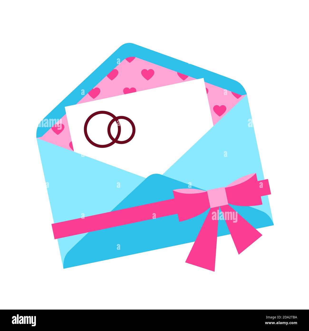 Illustration of wedding invitation letter Stock Vector Image & Art - Alamy