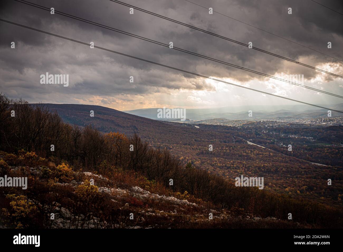 Powerline valley hi-res stock photography and images - Alamy