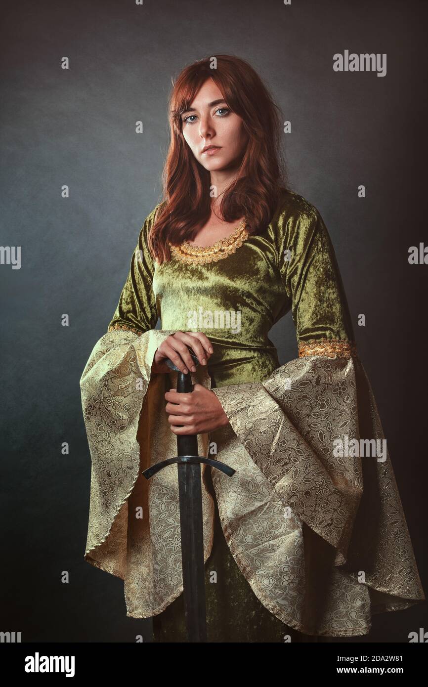 Medieval Princess Dress Green