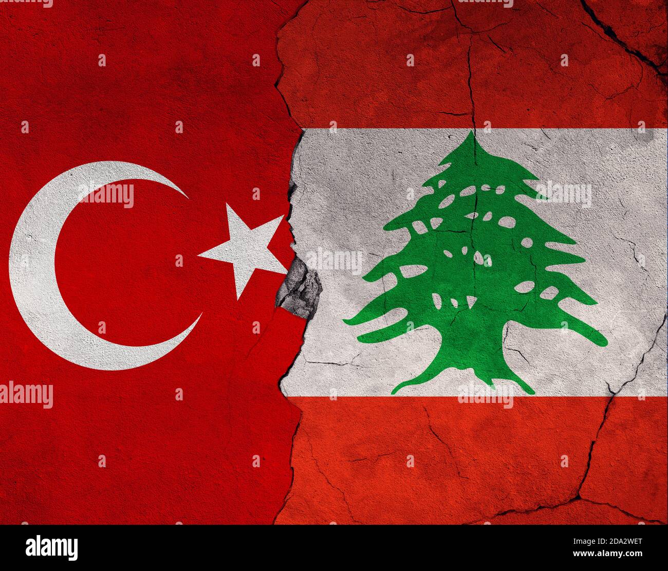 Turkish and Lebanon Flag, Flag Design Study Stock Photo - Alamy