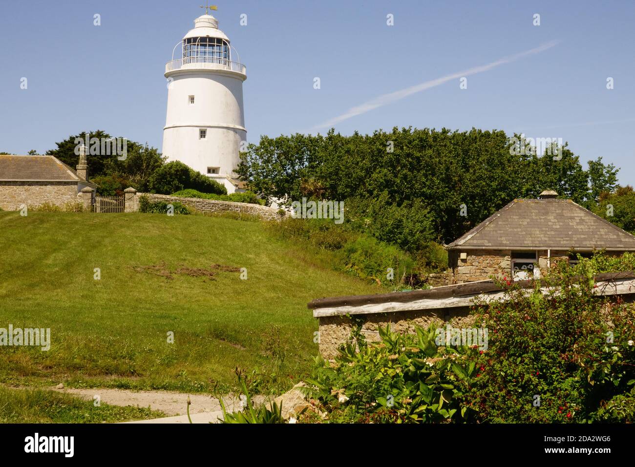 St Agnes Lighthouse, Isles of Scilly Stock Photo - Alamy
