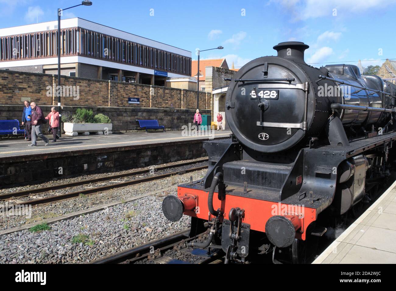 Pickering and Whitby Railway Engine at Whitby Stock Photo - Alamy