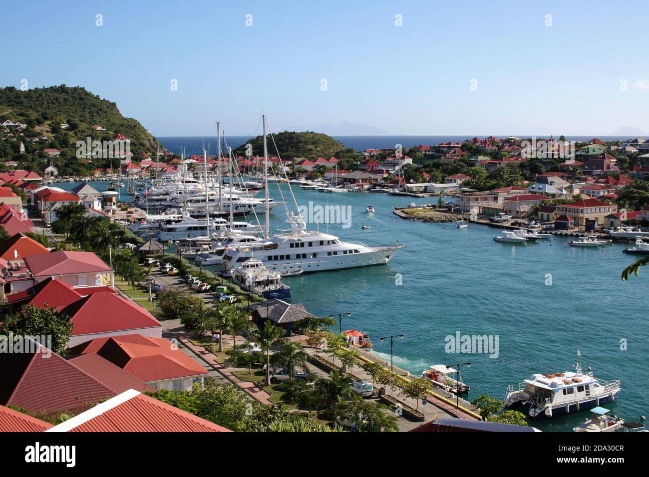 Gustavia Harbor - Saint Barthelemy FWI Stock Photo - Alamy