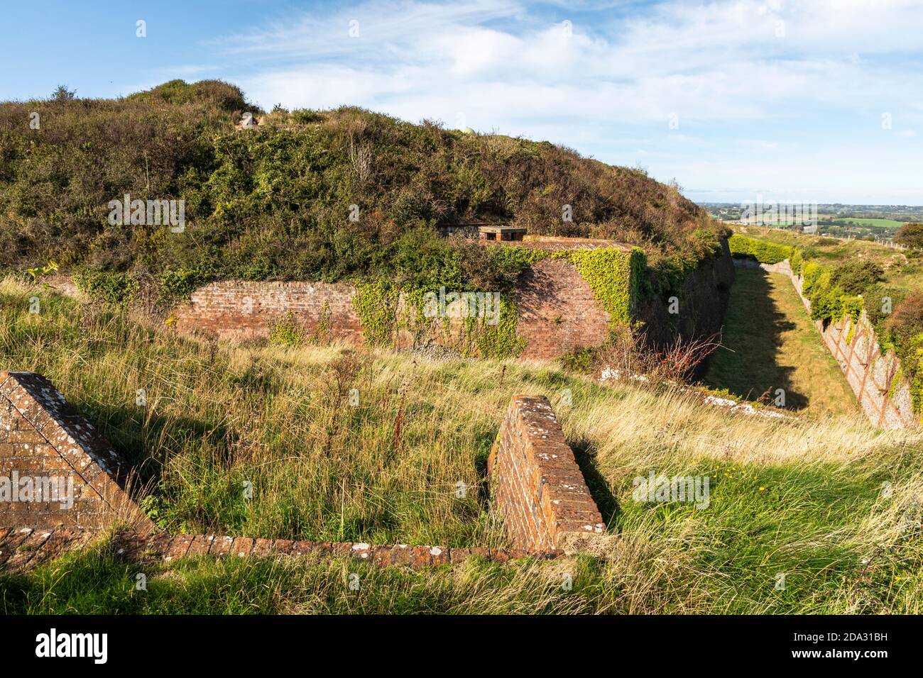 Bembridge Fort, Bembridge Down, Isle of Wight Stock Photo - Alamy