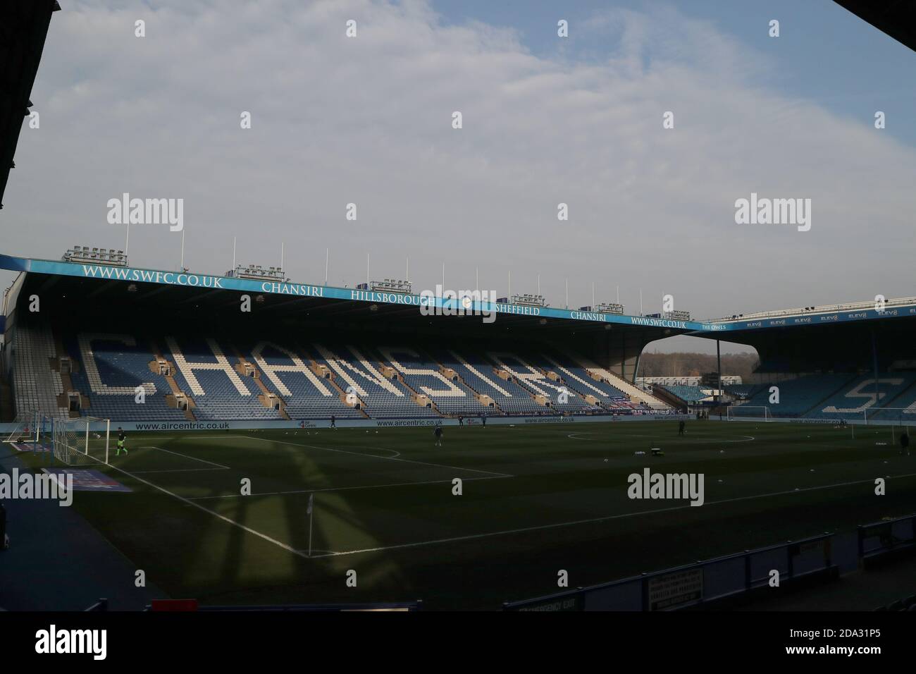 A general view of Hillsborough football Stadium before the Sky Bet ...