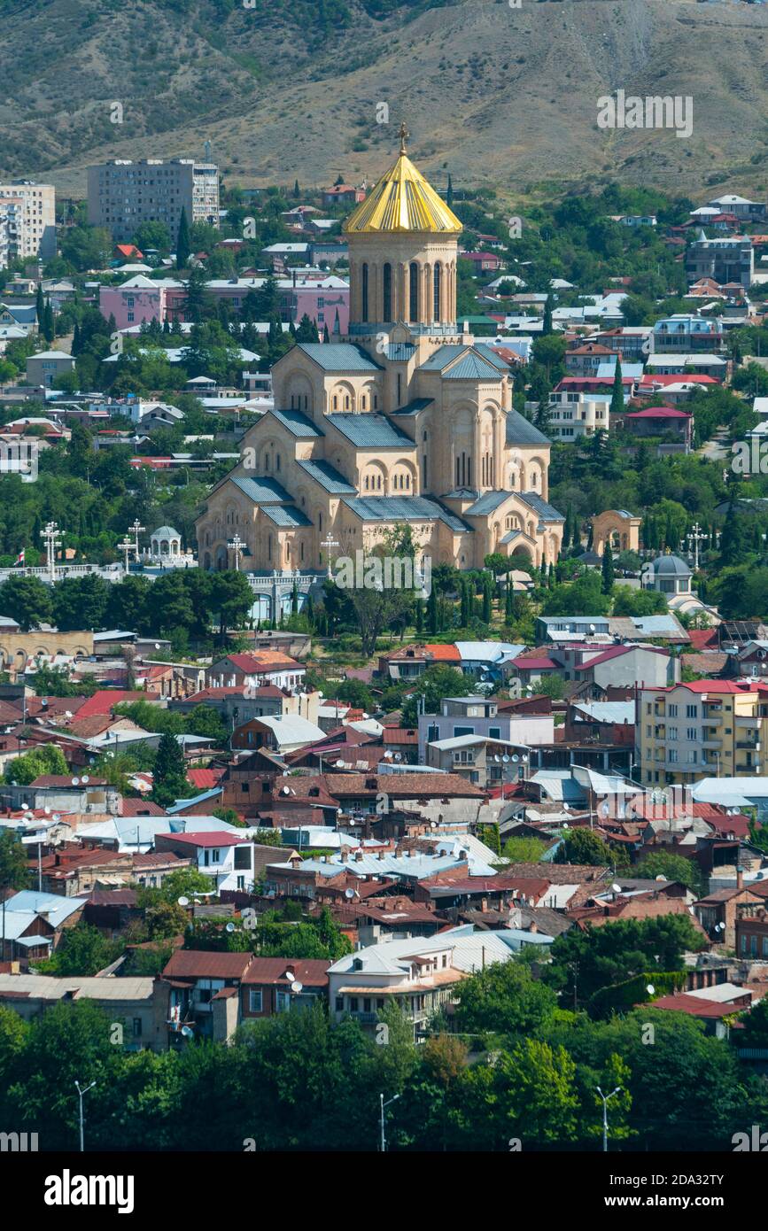 The Holy Trinity Cathedral, Sameba, Tbilisi City, Georgia, Middle East ...